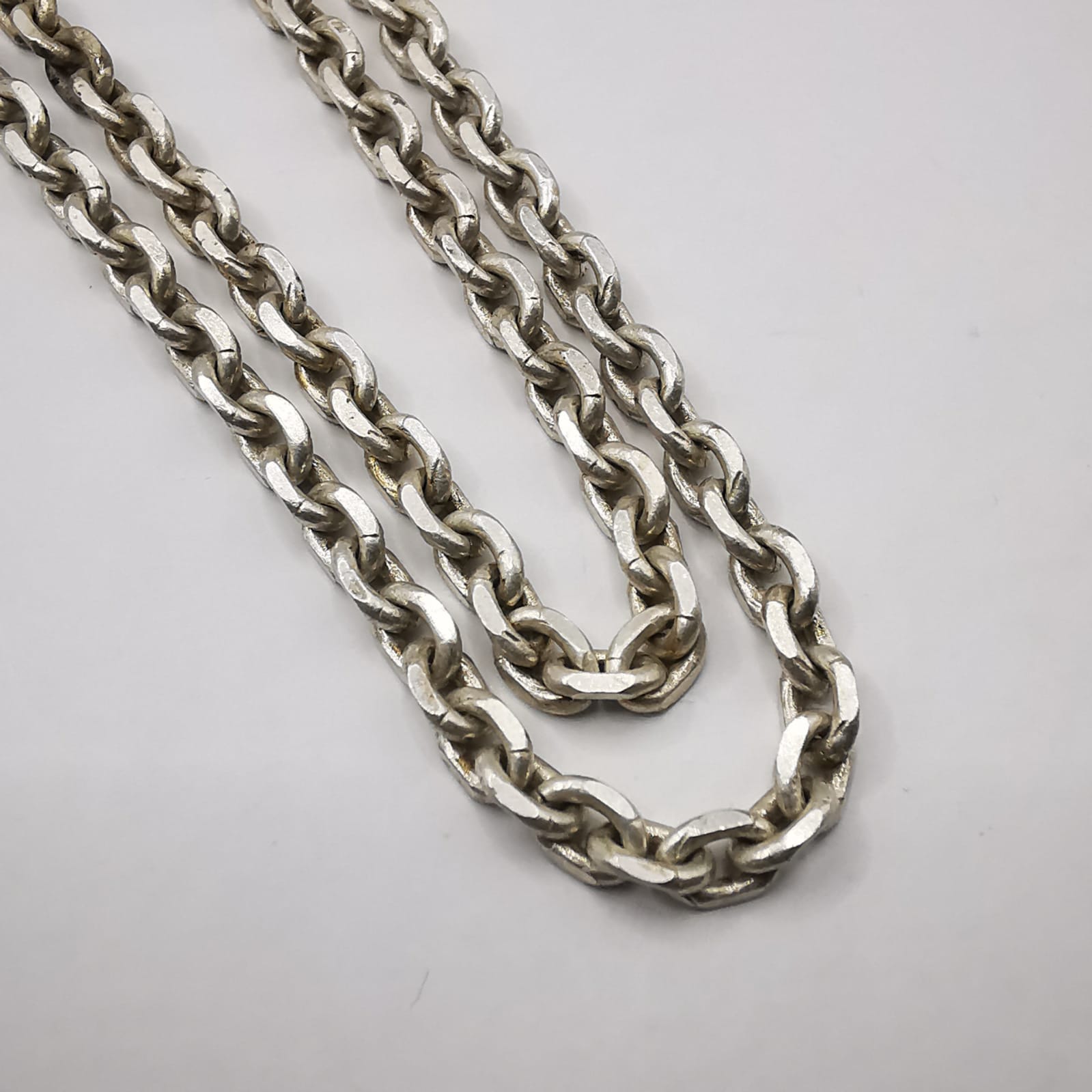 Vintage Beautiful Jewelry Chain925 Sterling SilverSigned Handmade 1662g