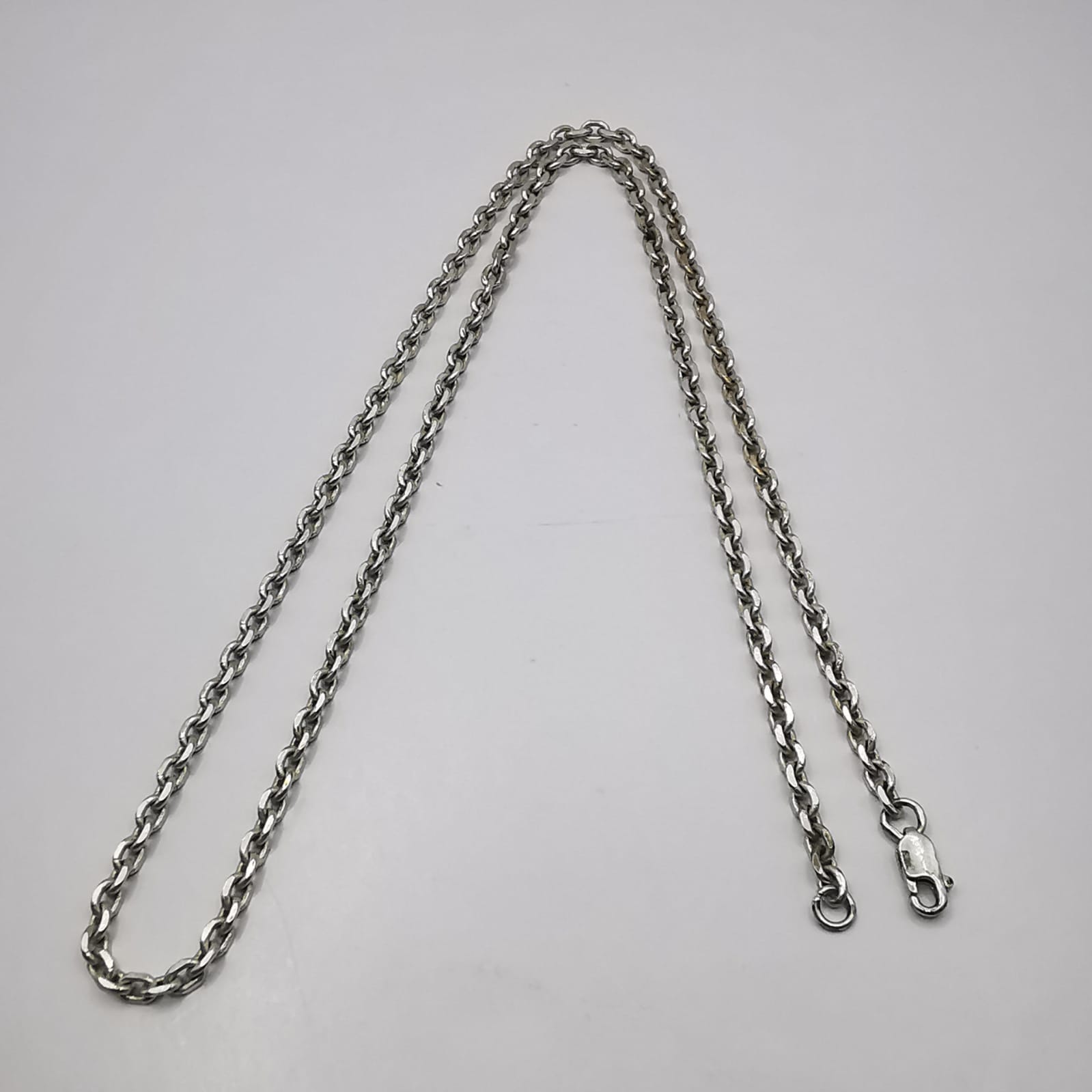 Vintage Beautiful Jewelry Chain925 Sterling SilverSigned Handmade 1662g
