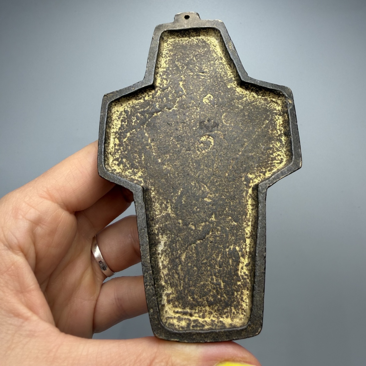 Vintage Last Supper Wall Cross Egino Weinert Style Bronze Brass Relief ...