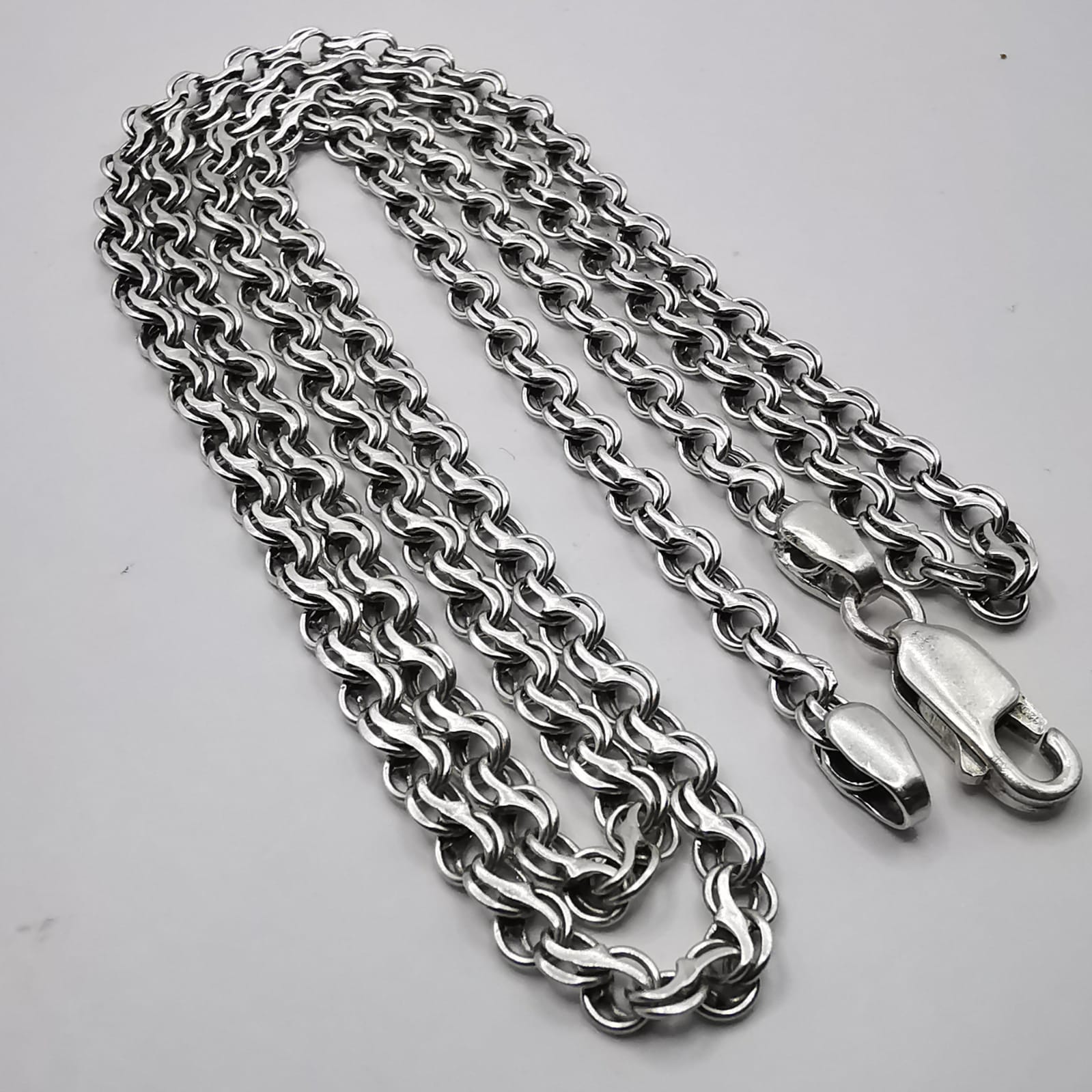 Vintage Statement Jewelry Chain 925 Sterling Silver Signature 10g
