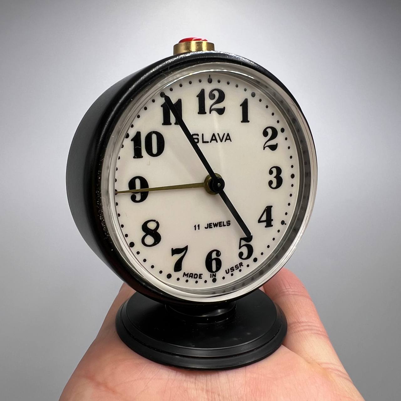 1980 Vintage USSR Slava Mechanical Alarm Clock with Passport Good ...