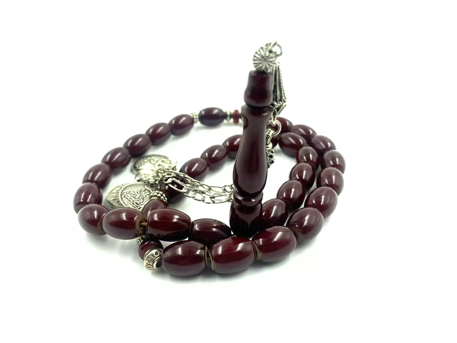 Faturan Luxury Rosary 33 Beads Prayer Islamic Tasbih Antique Style 67 g