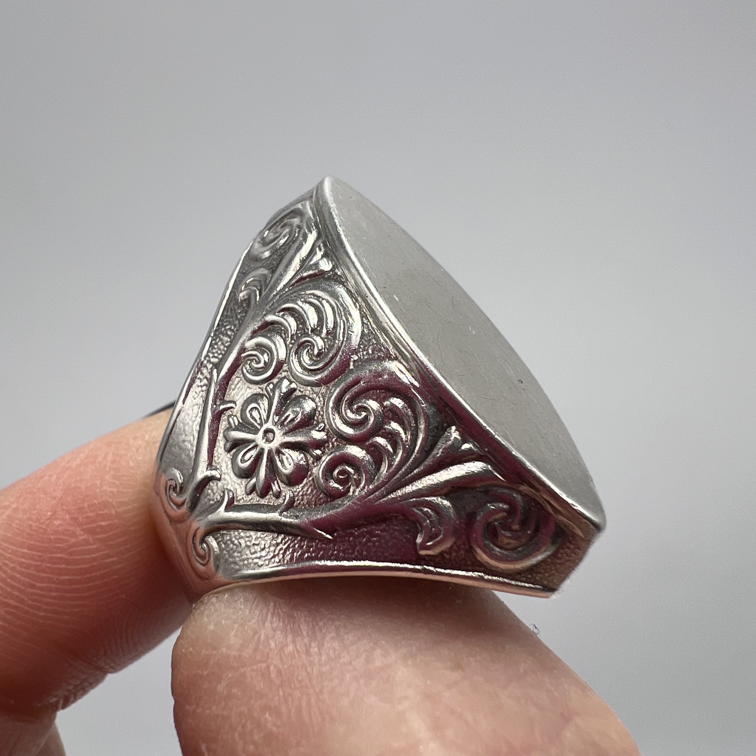 Vintage Old Beautiful USSR Ring Silver 875 Soviet Jewelry Mens Stamp ...